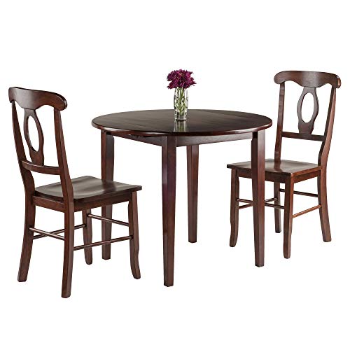 Winsome Clayton, 35.98" W x 35.98" D x 29.13" H, Walnut, 3 Count