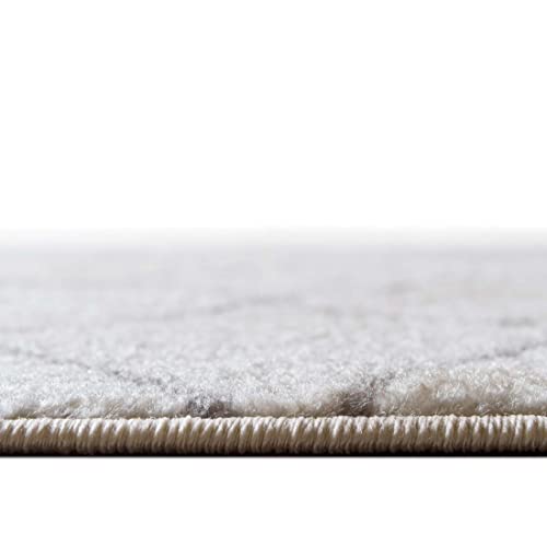 Unique Loom Trellis Frieze Collection Area Rug - Geometric (8' x 10', Ivory/ Gray)