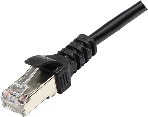 RJ45 Network Splitter Adapter Cable,zdyCGTime 1 RJ45 Male to 2 RJ45 Female Network Y Splitter Cable, LAN Connector, Suitable for Super Category 5 Ethernet, Category 6 Ethernet.(Black) (Black)