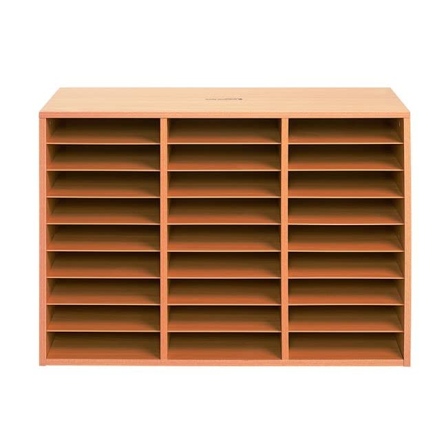Really Good Classroom Oak Mail Center - 27 Slots - Revised