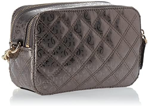 GUESS Womens Noelle Crossbody Camera Bag, Pewter, One Size US