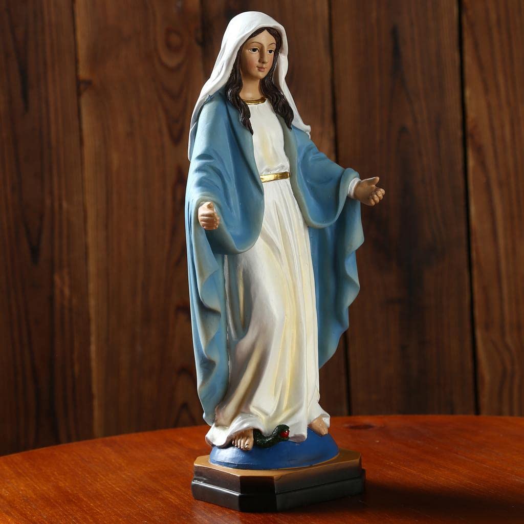 Simhoa 1pc Blessed Saint Virgin Mary Statue Wedding Gift Christmas Tabletop Decor