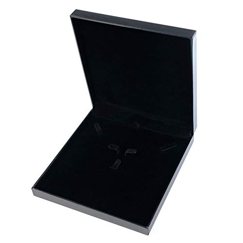 Oirlv Black Jewelry Set Box,Ring/Earrings/Big necklace Gift Case