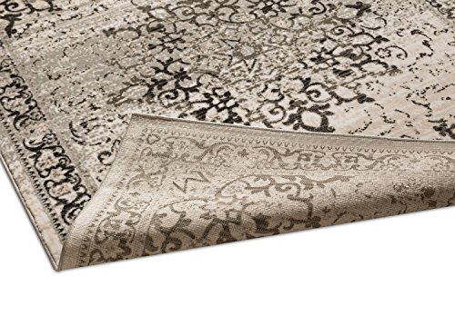 Well Woven Amba Sultana Traditional Distressed Oriental Grey Area Rug 7'10" x 9'10"