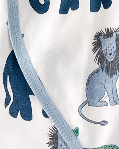 little planet by carter's unisex-baby Organic Cotton Wrap Sleep & Play, Safari, 6 Months