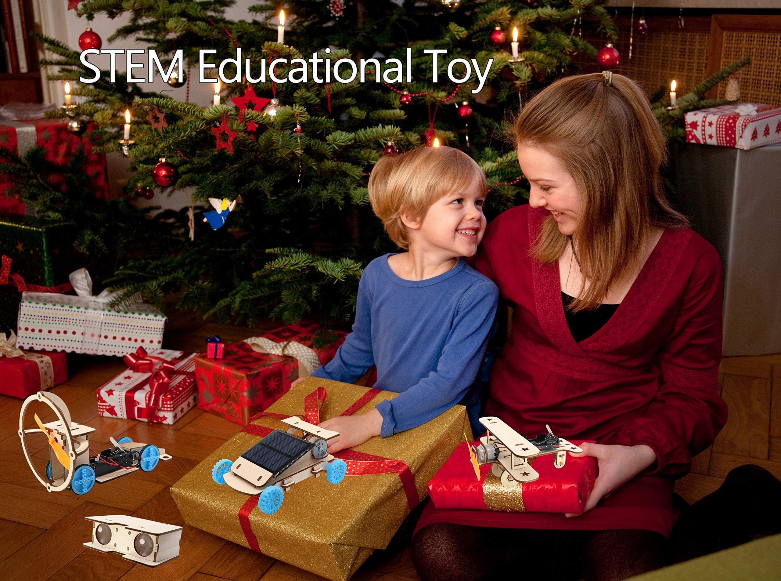 STEM Kits for Kids Age 8-10-12-14, Science Projects for Kids Ages 8-12, Stem Building Toys for Boys Age 8 9 10 12 13 14, Solar Car & STEM Activities Engineering Kits, Diy Kits for Kids, Gifts for Boys