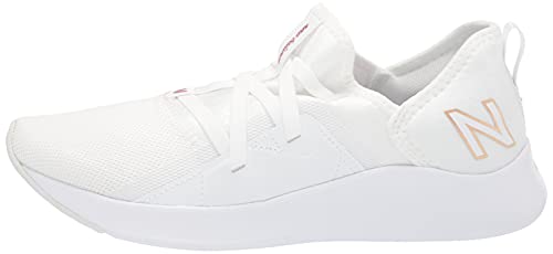 New Balance Women's Beaya V1 Slip-On Running Shoe, White/Arctic Fox/Copper Metallic, 6.5