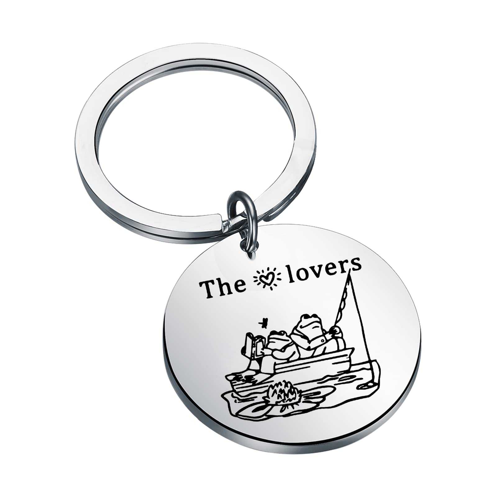 TIIMG Frog and Toad Lover Keychain the Lovers Gay Frog Gift Gay Toad Gift Lgbt Pride Gifts (The lovers)