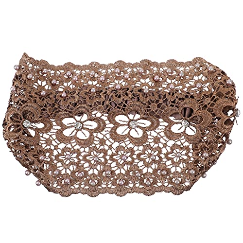 Wedding Decorations Vintage Decor Peal Heaand Viage Wide So Atifii Peal Deoati Aoy Heaand fo Women and ls, vy Wedding Decorations Vintage Decor (Color : Khaki)