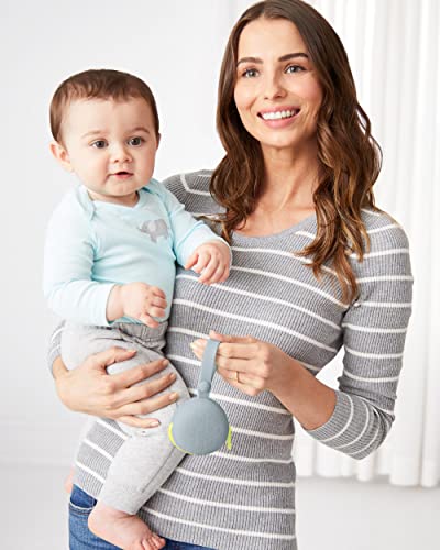 Skip Hop Silicone Pacifier Holder, Grab & Go, Grey