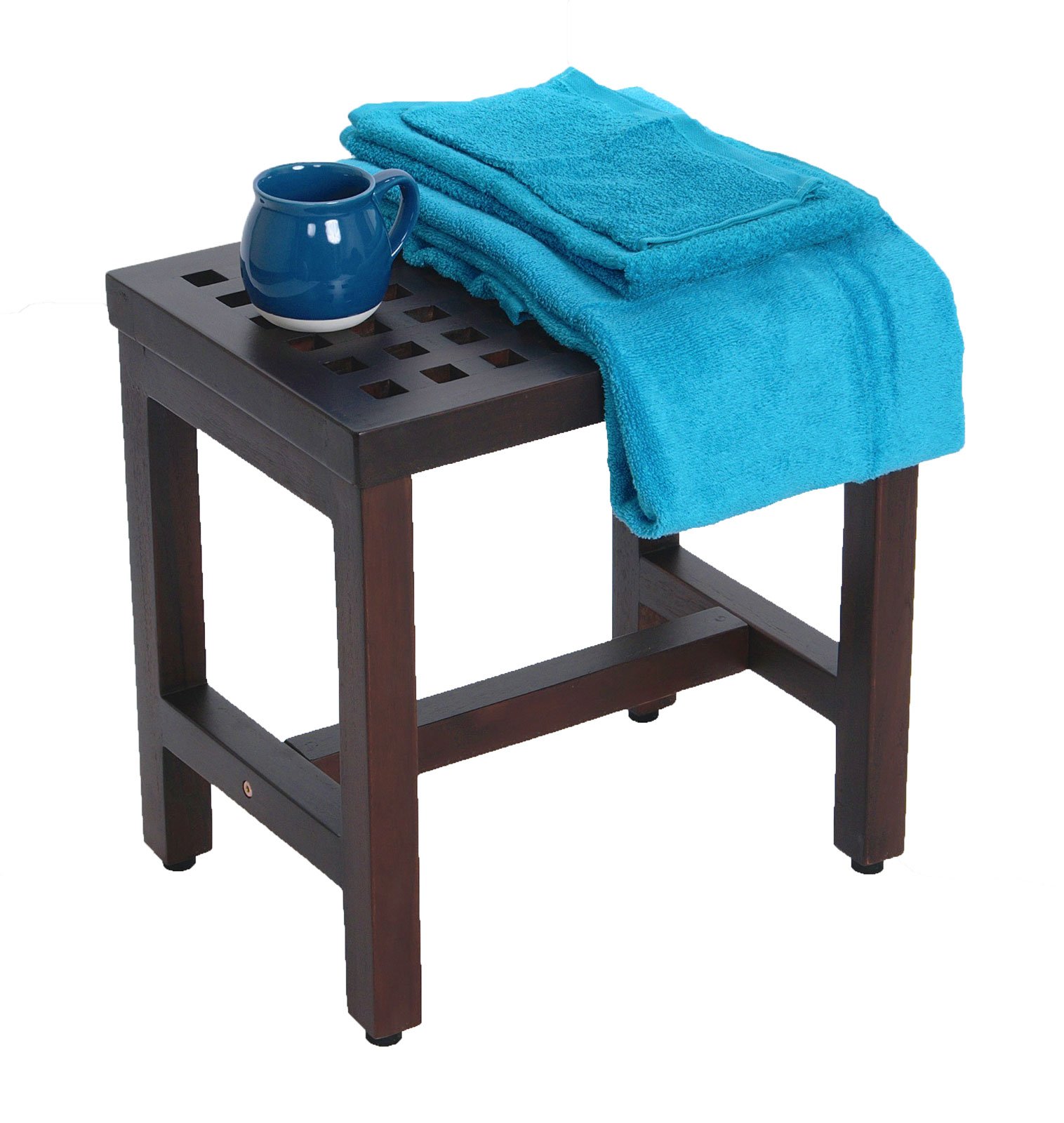 DecoTeak Espalier 18" Lattice Teak Shower Bench