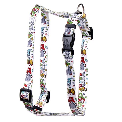 Yellow Dog Design Christmas Dogs Roman Style H Dog Harness, Small/Medium