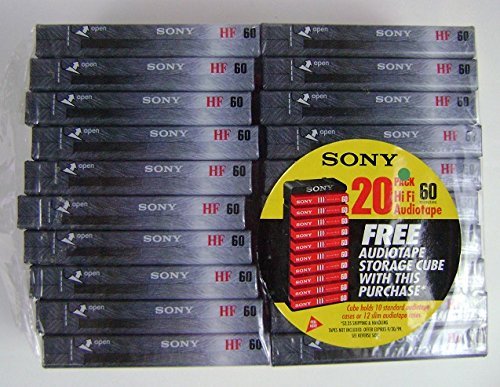 Sony HF60 Blank Audio Cassette Tape 20 Pack