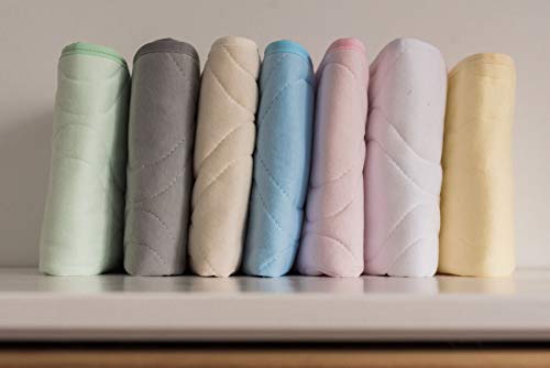 SheetWorld Crib Bib Sheet Saver, Soft Cotton, 4 Secure Ties, Solid White, Made in USA