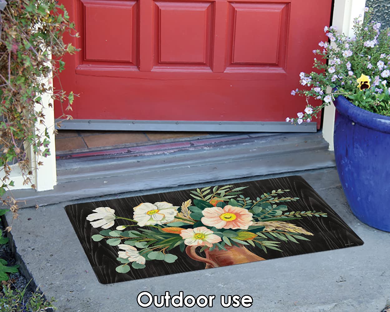 Toland Home Garden 800526 Rustic Bouquet Spring Door Mat 18x30 Inch Flower Outdoor Doormat for Entryway Indoor Entrance