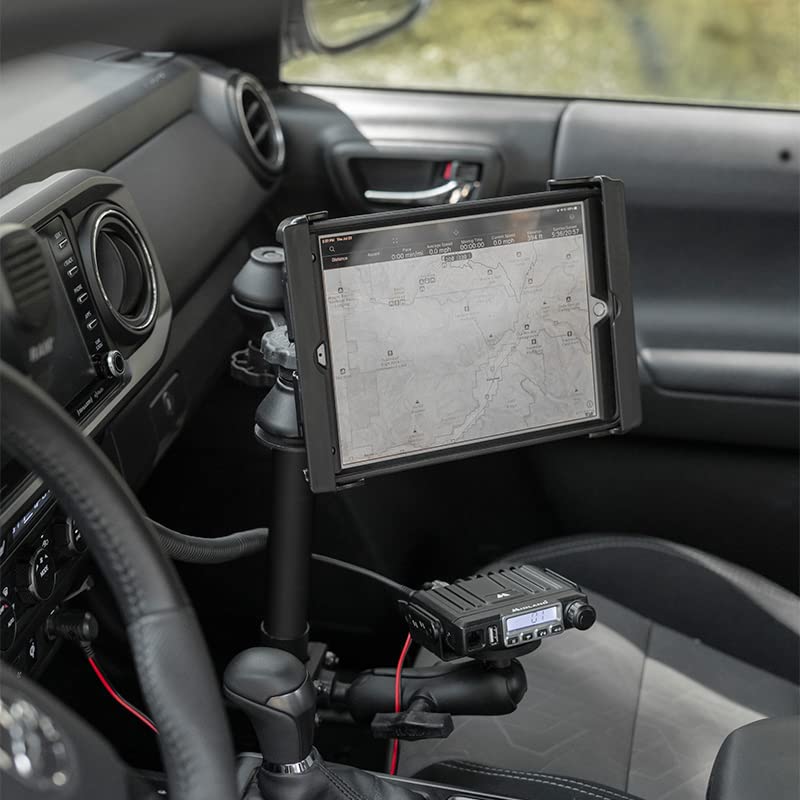 RAM Mounts RAM-HOL-TAB17U Tab-Tite Tablet Holder for Apple iPad Gen 1-4 with Case + More Compatible with RAM B 1" and C 1.5" Size Round Ball Bases