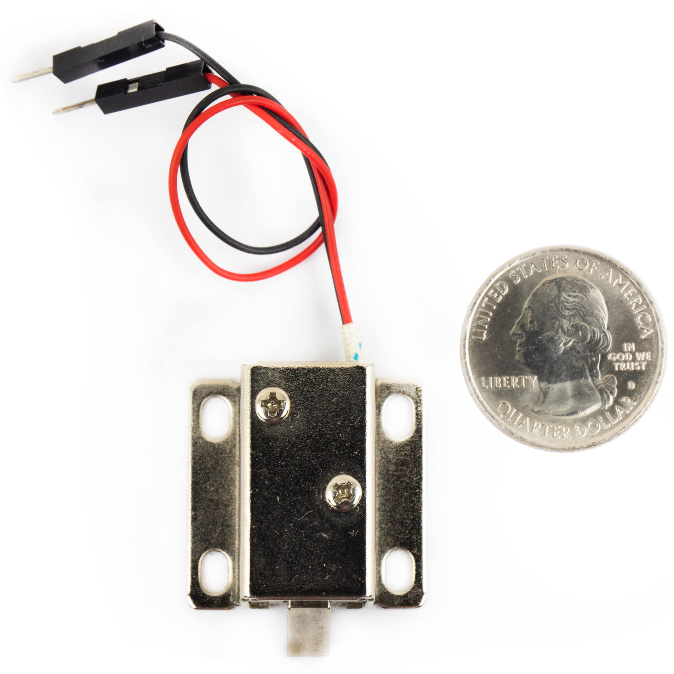 risingsaplings 2pcs DC 12V Current 0.4A Current Mini Electromagnetic Electric Drawer Lock Solenoid Control Lock for Door Access Cabinet Lock Farm School Hotel Design Slim Tongue 27X29X18(mm)