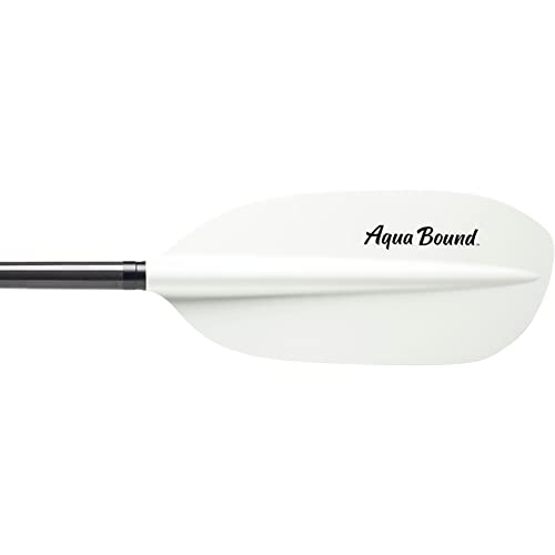 AQUA-BOUND Shred Hybrid Kayak Paddle, 4-Piece White 198