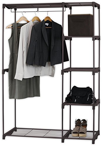 Simple Houseware Freestanding Clothes Garment Organizer Closet, Bronze