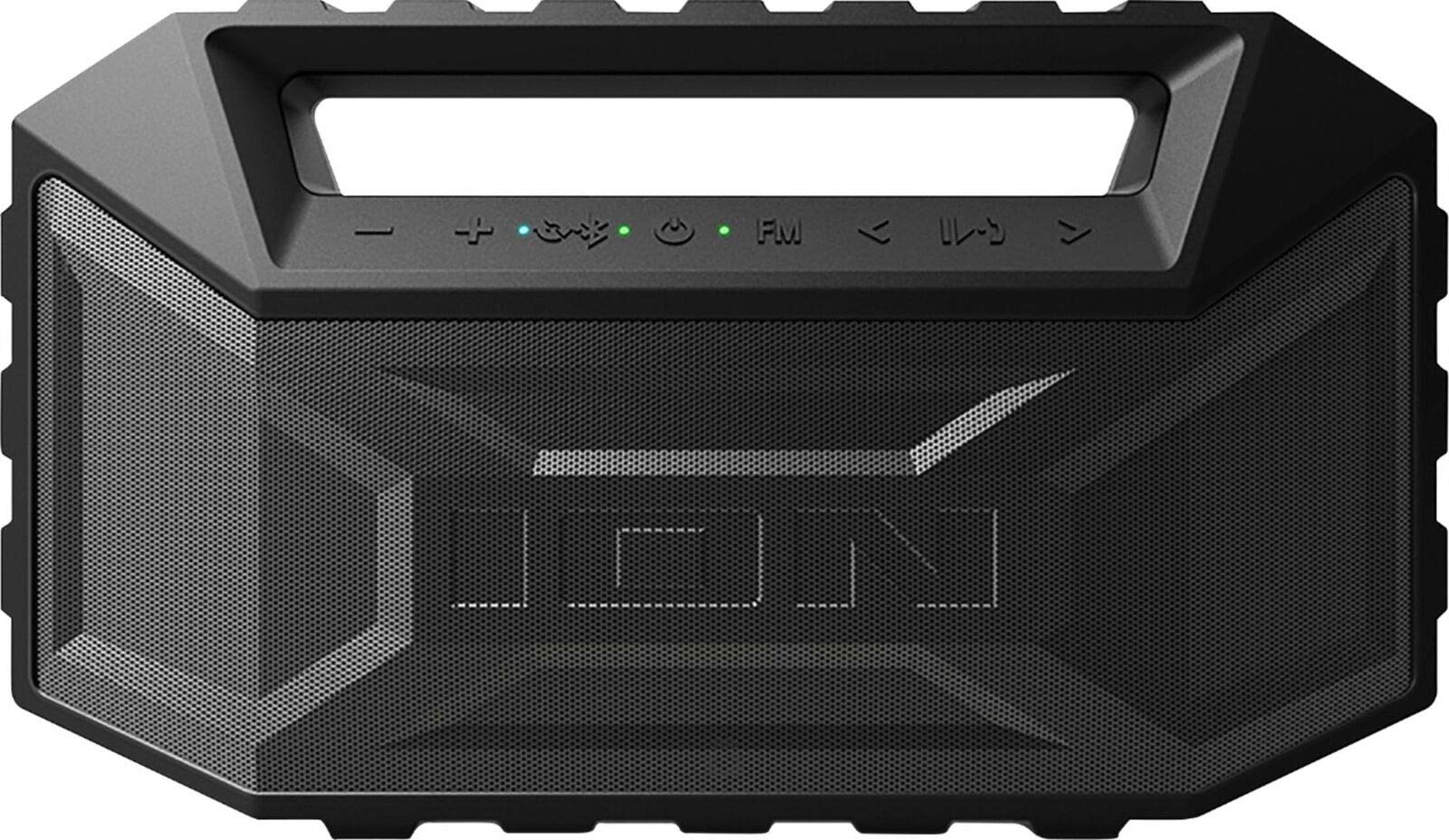 Aquaboom Max Portable Boombox Stereo Speaker Bluetooth with FM Radio, Waterproof, Mudproof & Sandproof IP67 for The Beach