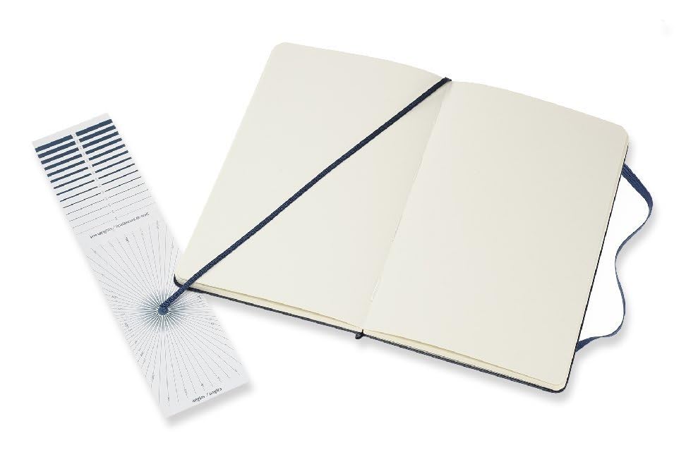 Moleskine Art Sketchbook, Hard Cover, Large (5" x 8.25") Plain/Blank, Sapphire Blue, 104 Pages