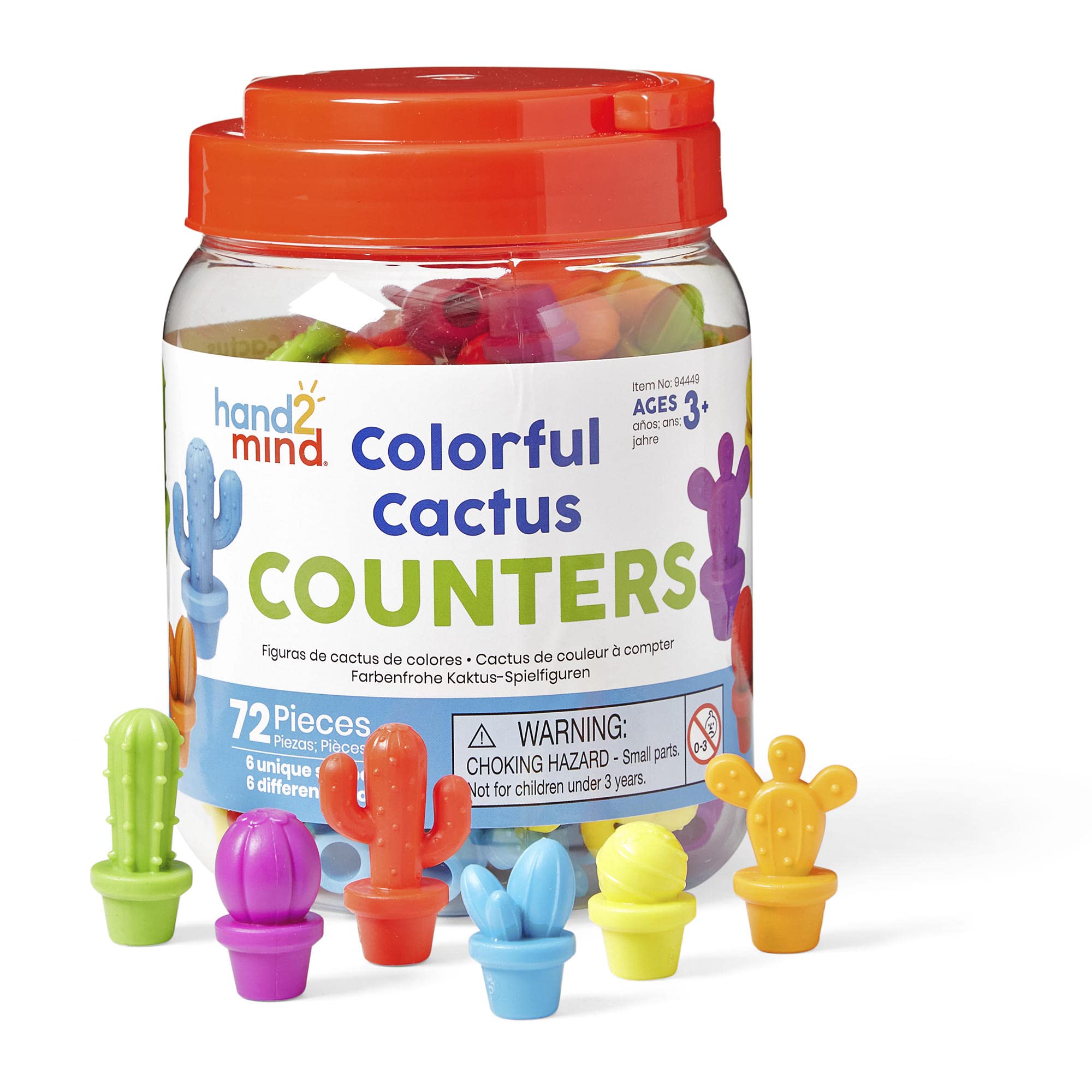 hand2mind Colorful Cactus Counters, Counters for Kids Math, Cactus Toys for Kids, Counting Toys, Color Sorting Toys, Math Manipulatives Kindergarten, Montessori Math Materials, Easter Egg Fillers