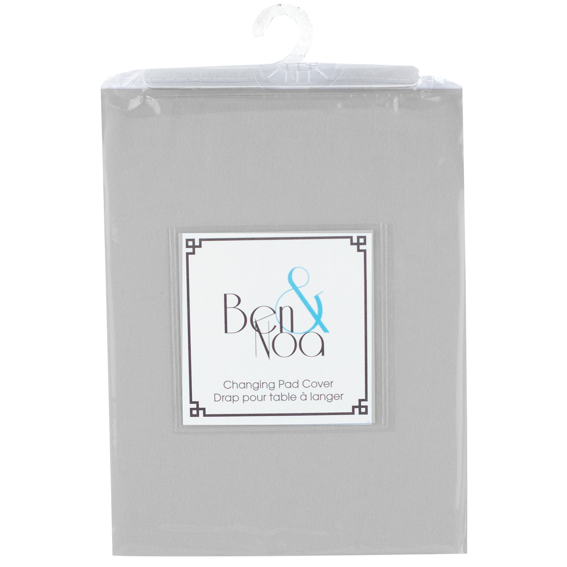 Kushies Baby Ben & Noa Change Pad Sheet Flannel, Grey Solid
