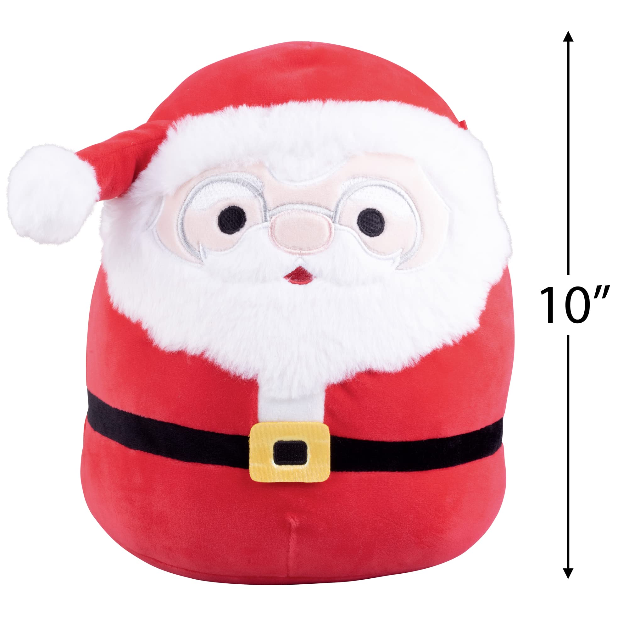 Squishmallows 10" Santa Claus Plush - Official Kellytoy Plush - Adorable Squishy Cute and Soft Stuffed Animal Toy - Great Gift for Kids