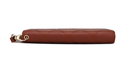 MKF Wallet Wristlet Handbag for Women – PU Leather Bag – Double Zipper Multi Compartment Designer clutch Purse