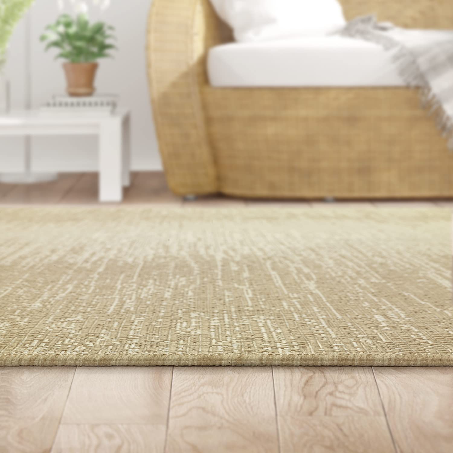 Antep Rugs Patio 5x7 Outdoor/Indoor Modern Abstract Area Rug (Blue, 5'3" x 7'6")