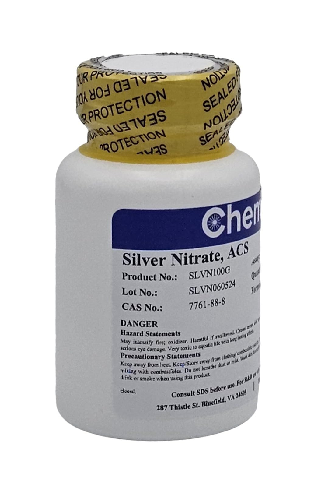 Silver Nitrate, ACS, 99+%, 100g