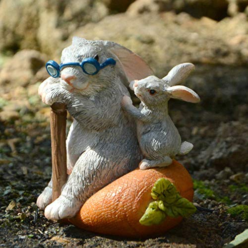 Gemmia Garden Rabbit Figurine- Loving Rabbit