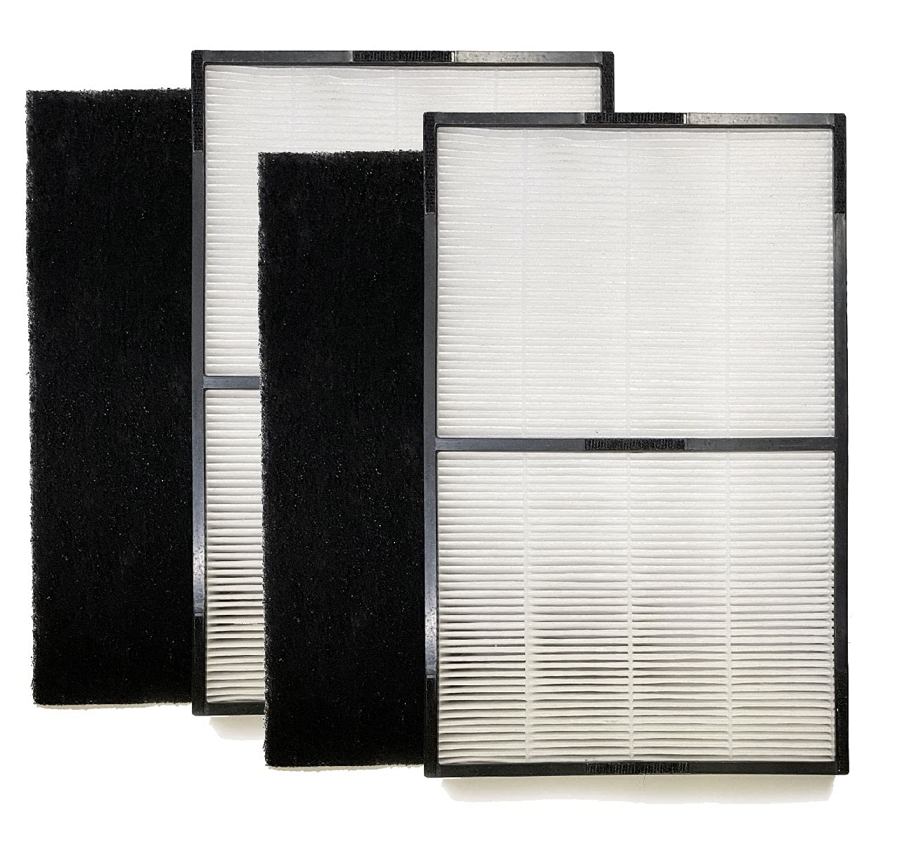 Nispira Type A2 Size True HEPA Replacement Filter For Filtrete Room Air Purifier FAP-C02-A2, FAP-C03-A2, FAP-T03-A2, Part 1150101, 2 Pack