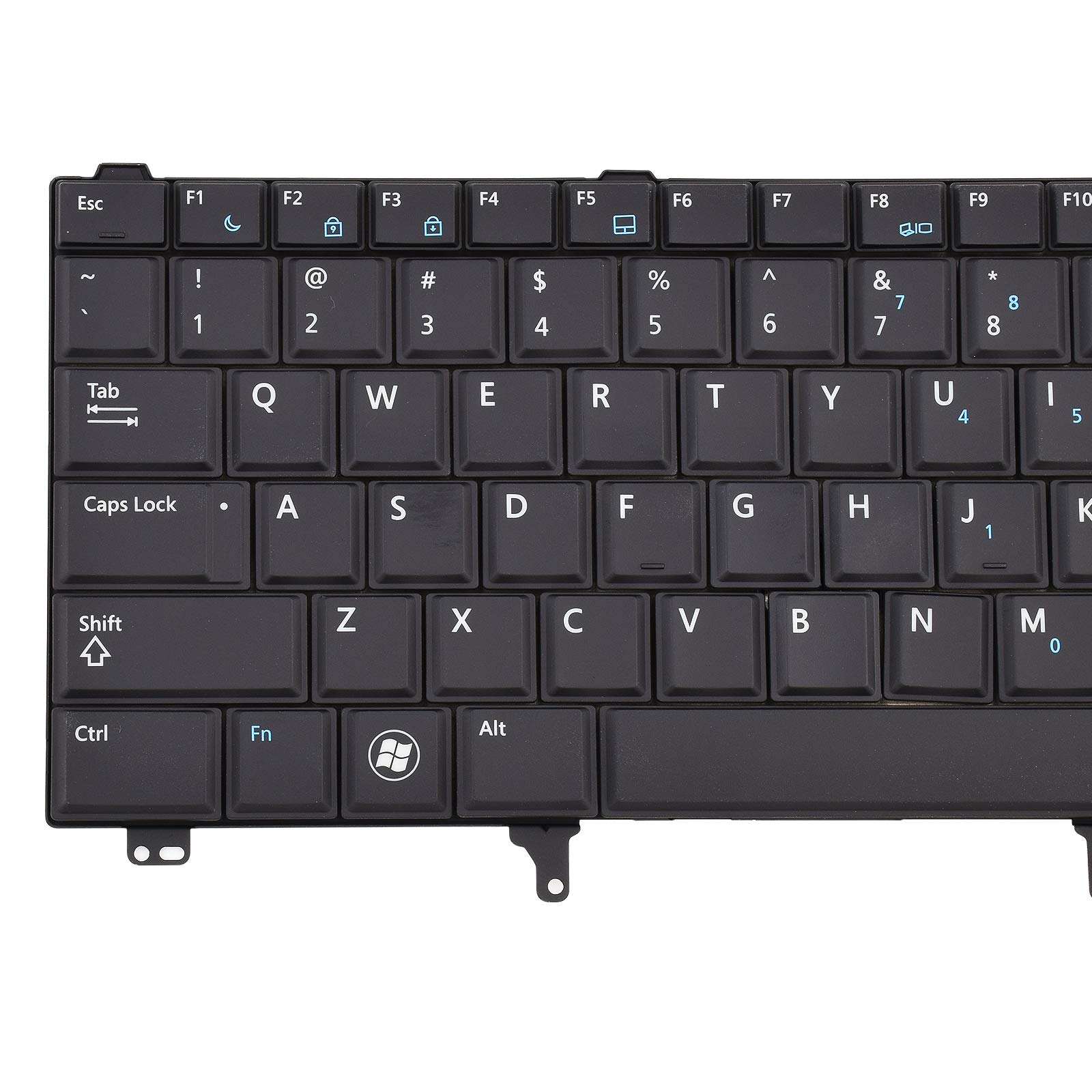 SUNMALL Replacement Keyboard with Backlit Compatible with Dell Latitude E5420 E5430 E6220 E6320 E6330 E6420 E6430 E6440 Series US Layout Black (Without Pointer Stick)