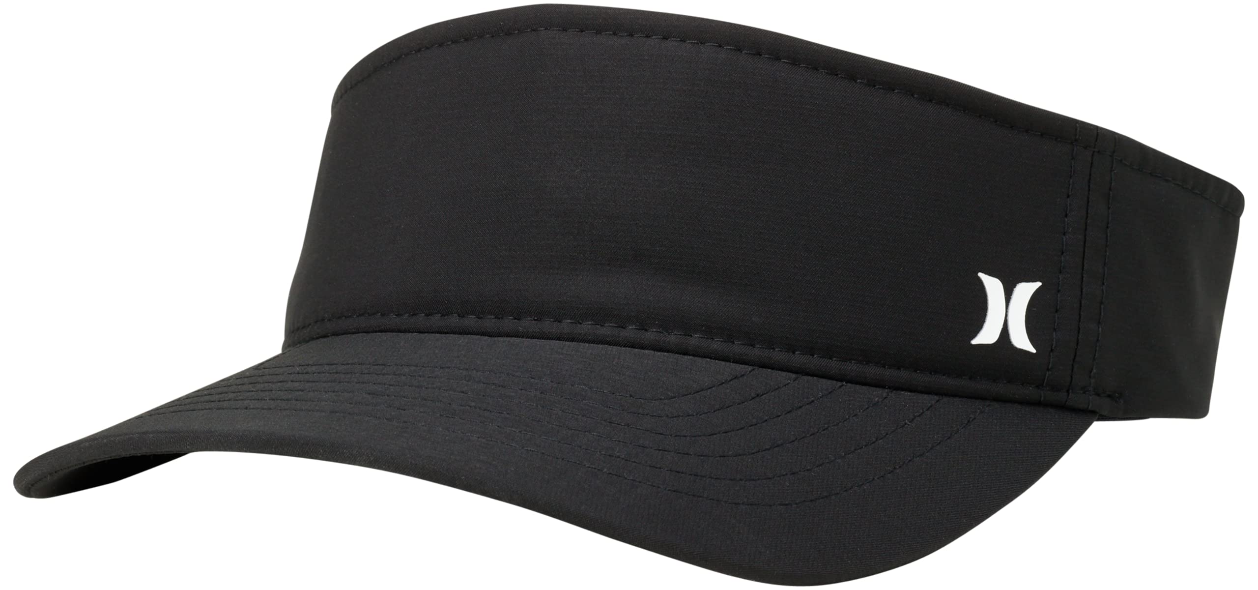Hurley Women's Visor - Tracy Sweat Resistant Curved Brim Performance Visor, Size One Size, Black