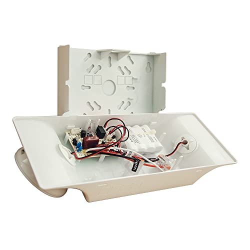 SURE-LITES White Emergency Lights, Two LED Light Heads - 50 Feet Egress Coverage, External Battery Disconnect, 120-277V, Indoor/Outdoor
