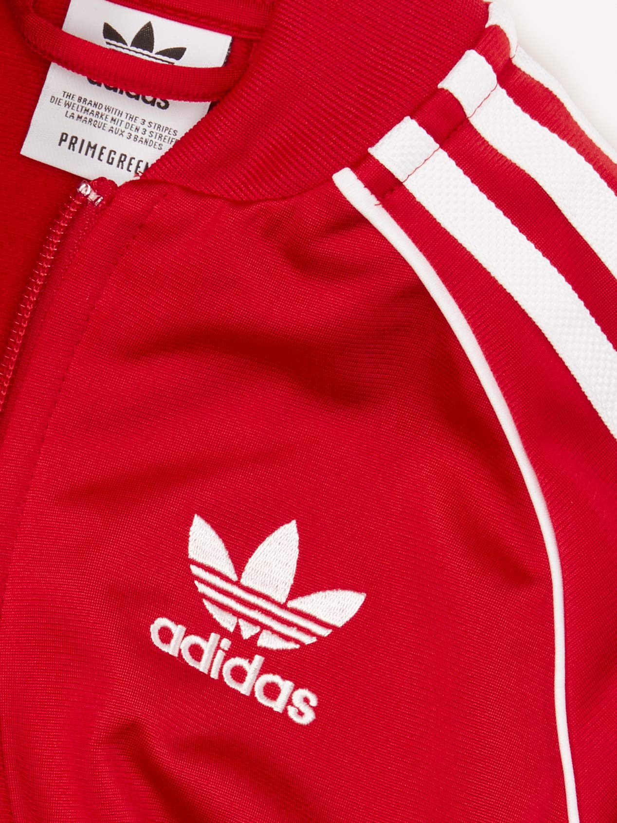 adidas Originals unisex-youth SST Track Top Scarlet/White Large
