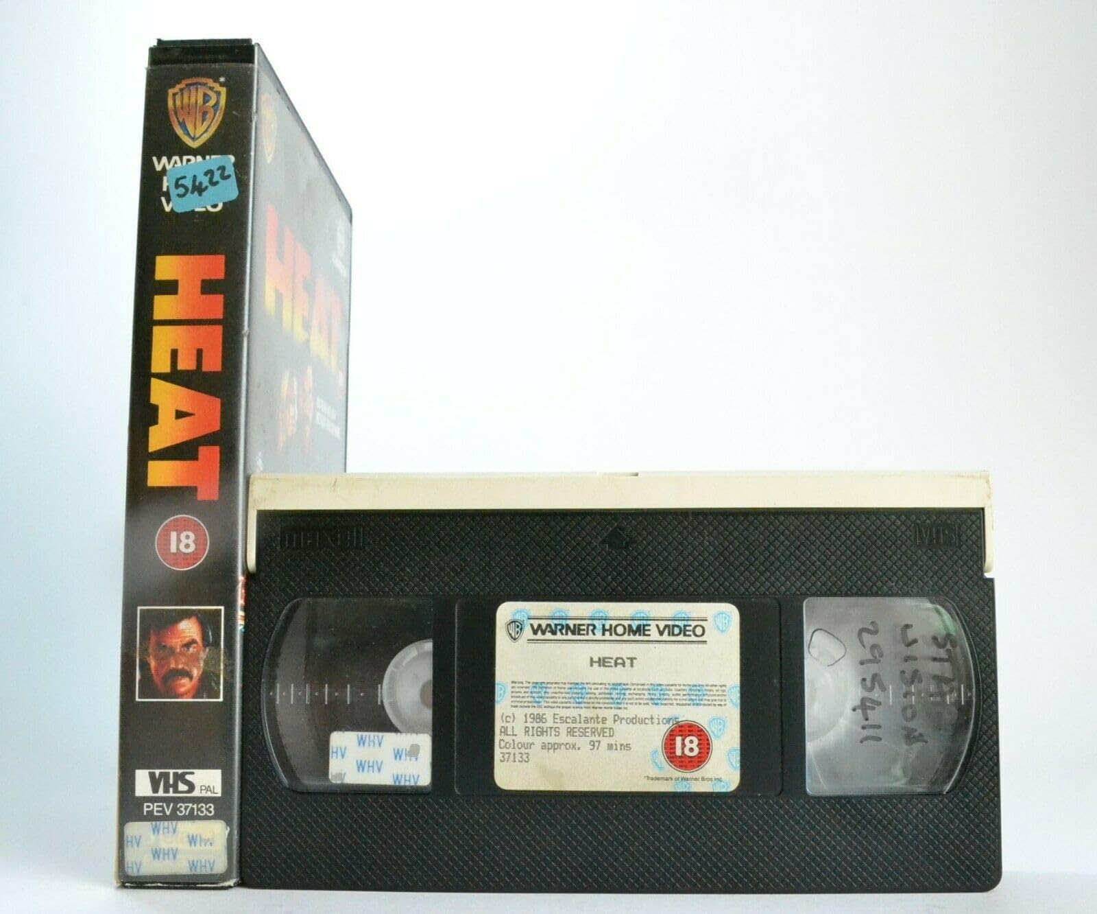 Heat - Burt Reynolds - Warner Home Video - Vintage - Pal VHS