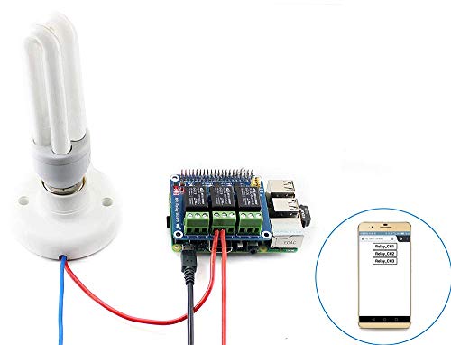 XYGStudy for Raspberry Pi 4B/3B+/3B/2B/B+/A+ Expansion Power Relay Module - RPi Relay Board