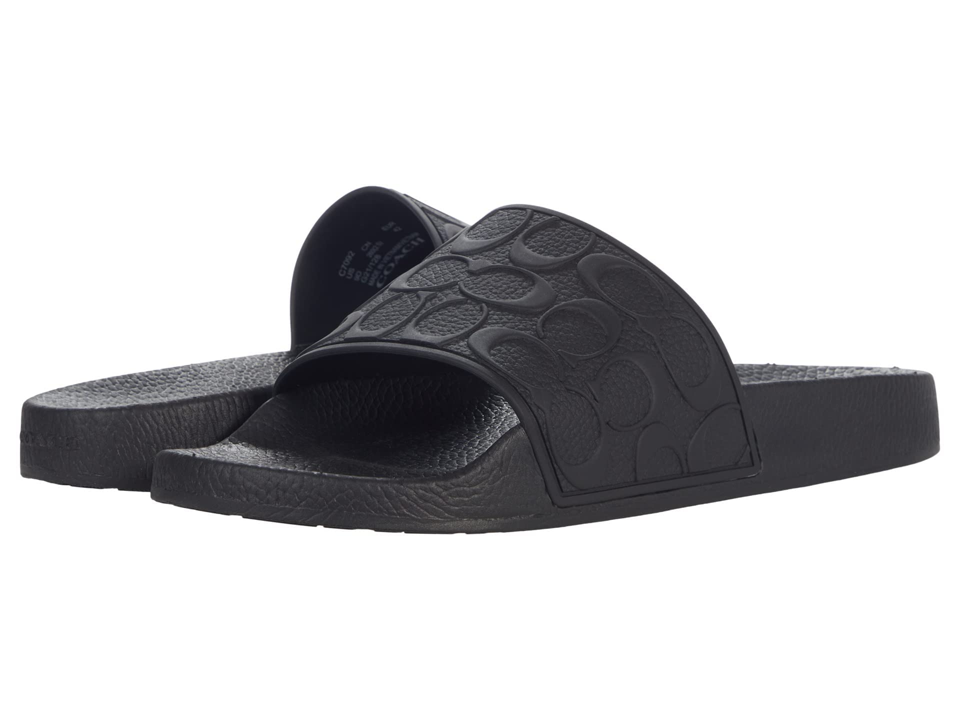 Coach Signature Pool Slide Black 11 D (M)
