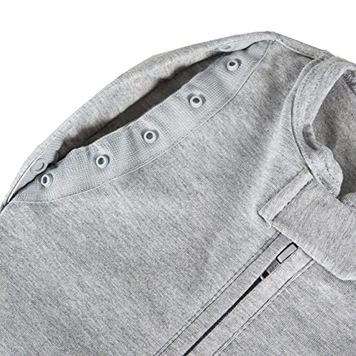 Woombie Convertible Baby Swaddling Blanket I Swaddle Converts to Arms-Free Wearable Blanket for Babies Up to 6 Months, Grey, 14-19 lbs