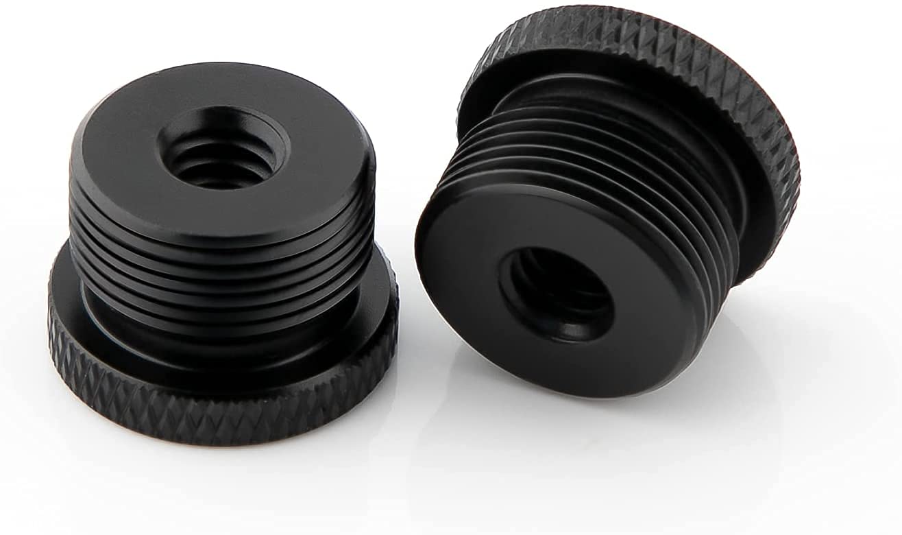 Mic Stand Adapter 1/4 Female to 5/8 Male Screw Thread Adapter Tripod Screw Adapter (3 PCS)