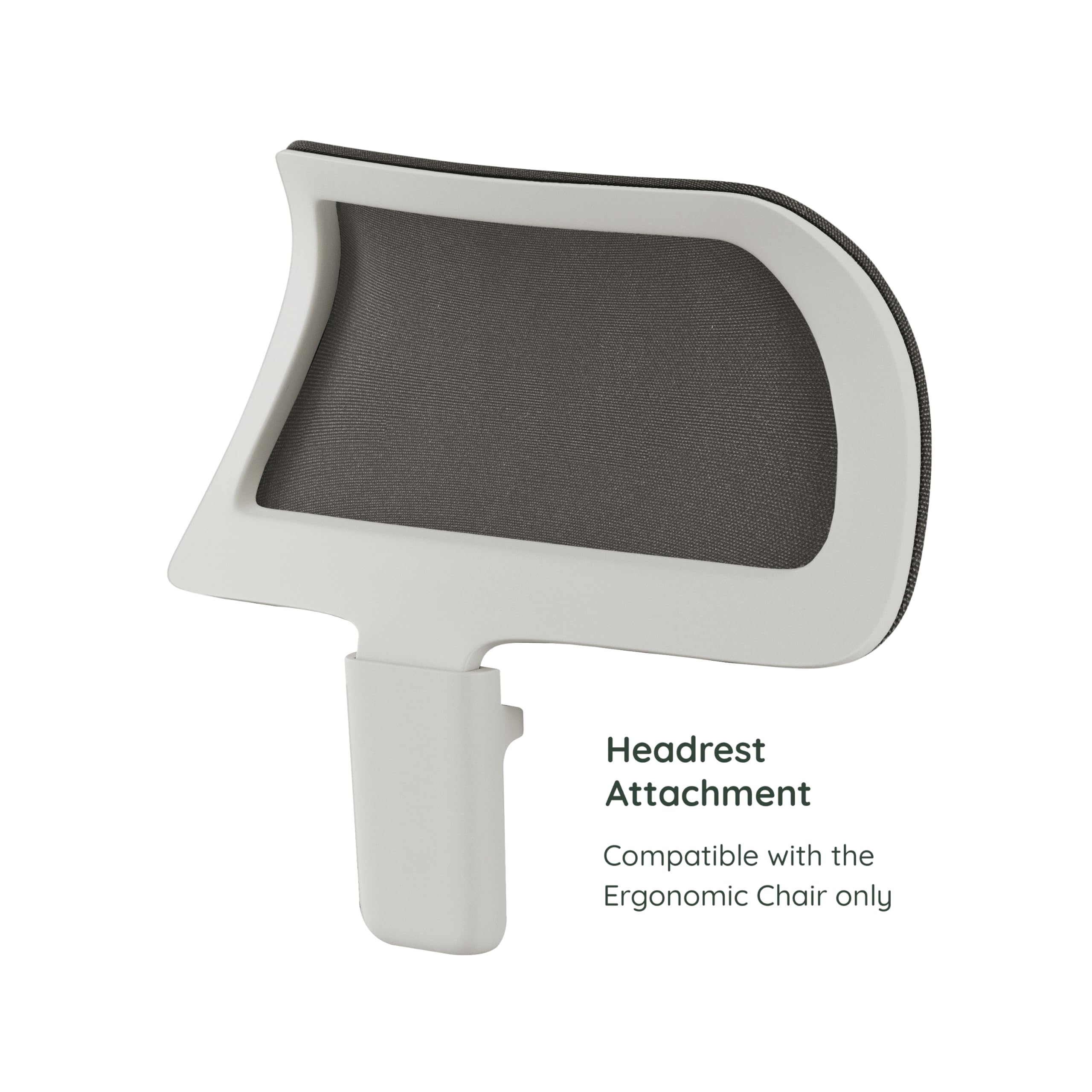Branch Adjustable Ergonomic Headrest Attachment - Only Compatible Ergonomic Chair - Experience Optimal Comfort and Support - All Black