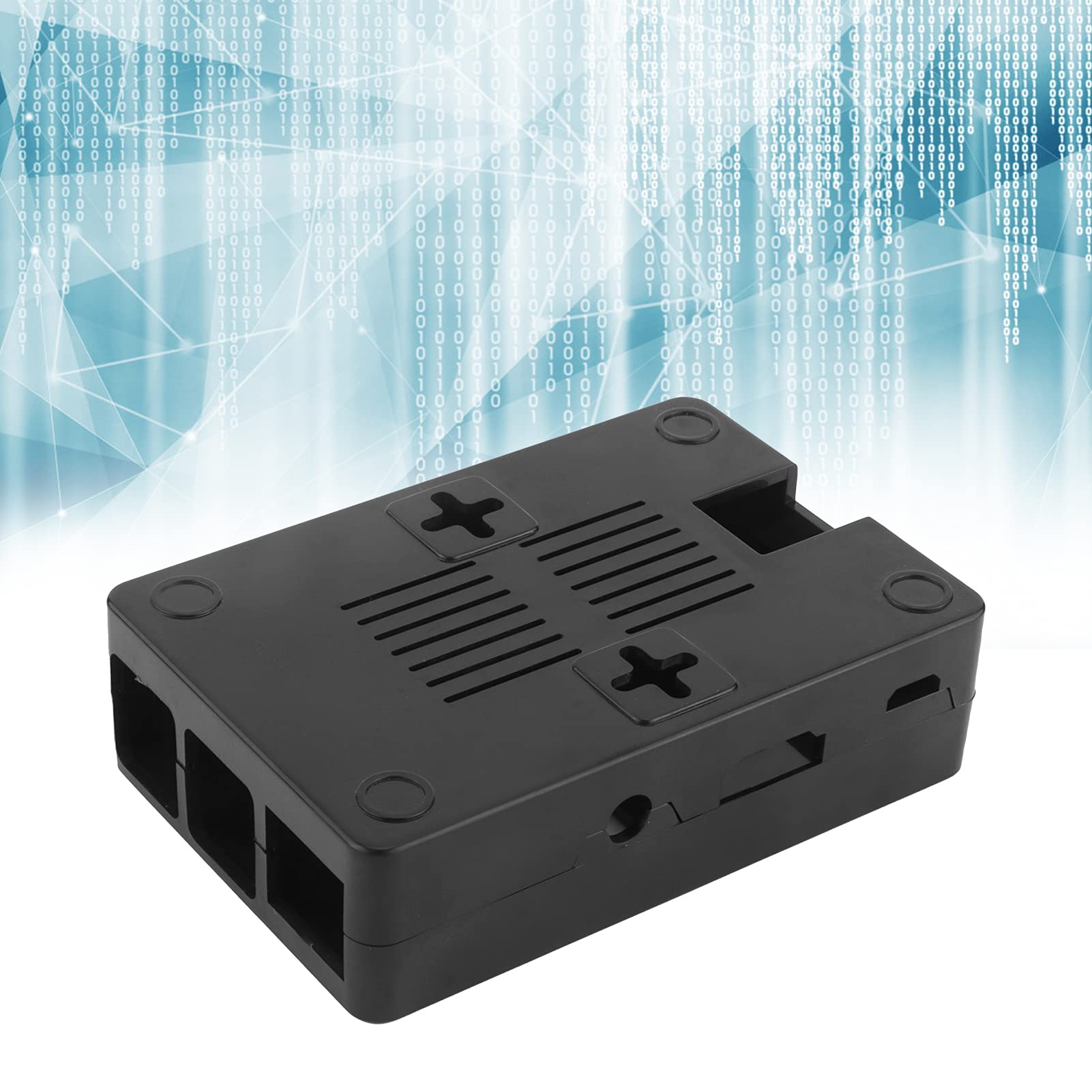 Raspberry Pi Case, 3B/3B+ ABS Shell Enclosure Sturdy Enclosure Box for Raspberry Pi Widely Used for Repair Parts for Man(Black)