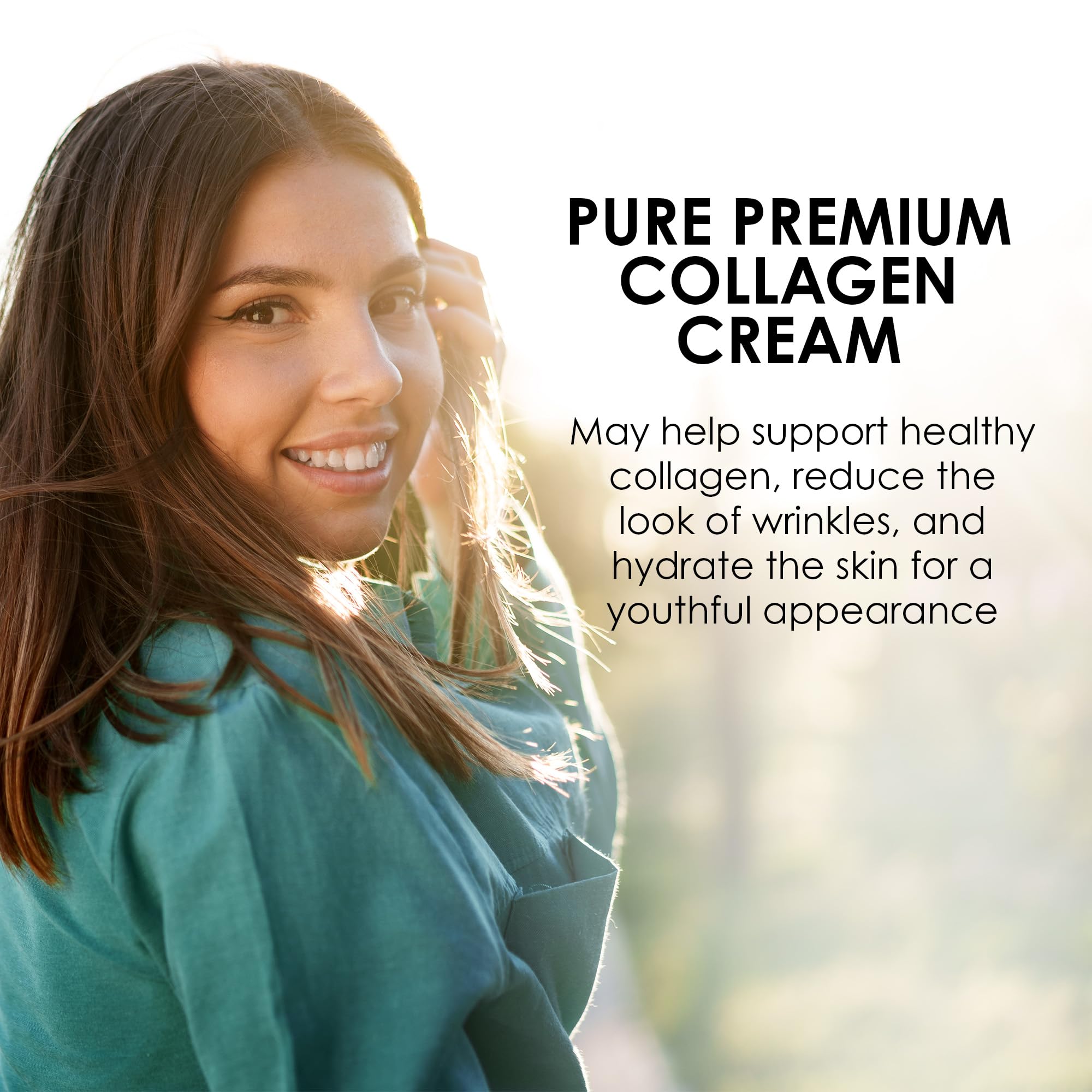 MASON NATURAL Collagen Premium Skin Cream - Anti Aging Face and Body Moisturizer, Intense Skin Hydration and Firmness, Pear Scent, Paraben Free, 2 OZ (3-Pack)