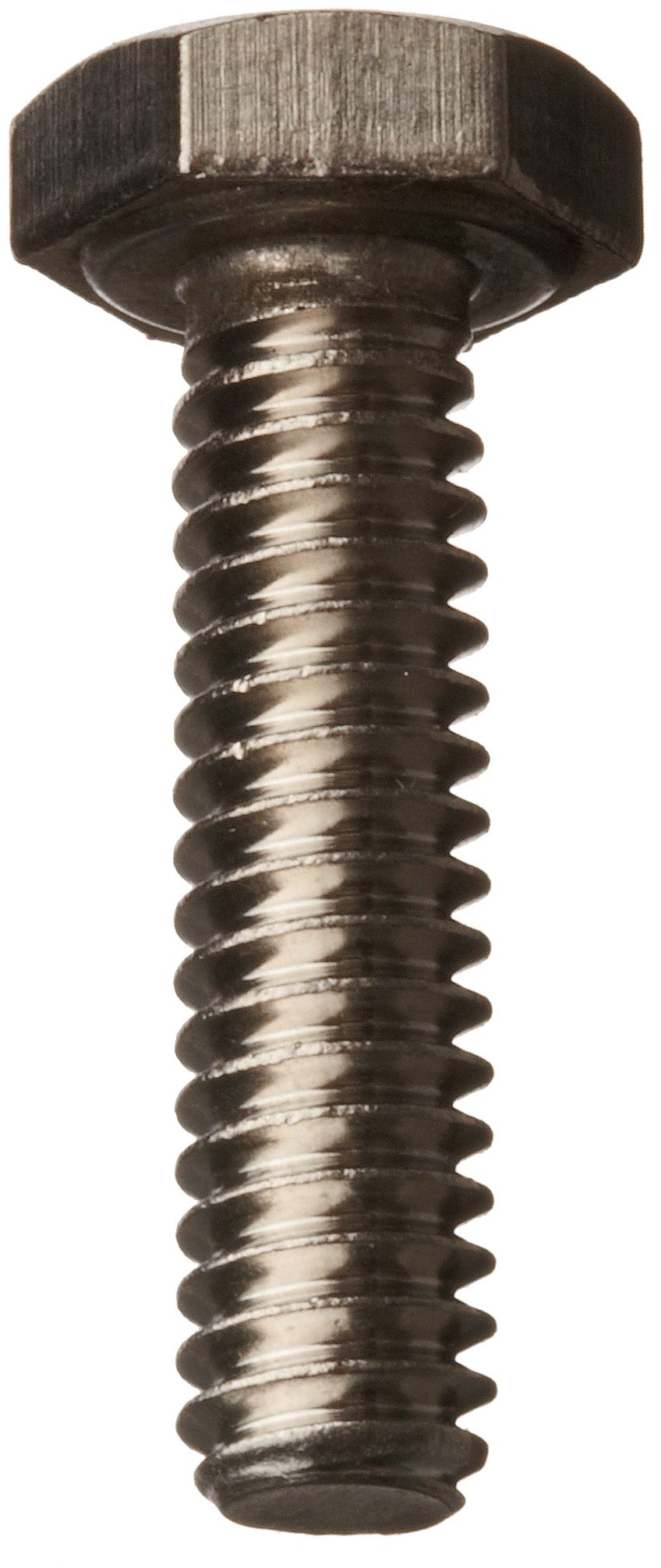 Small Parts 316 Stainless Steel Hex Bolt, UNC Threads, Meets ANSI B18.2.1 Specifications, 1/4"-20 Thread Size, 1" Length, Pack Of 50