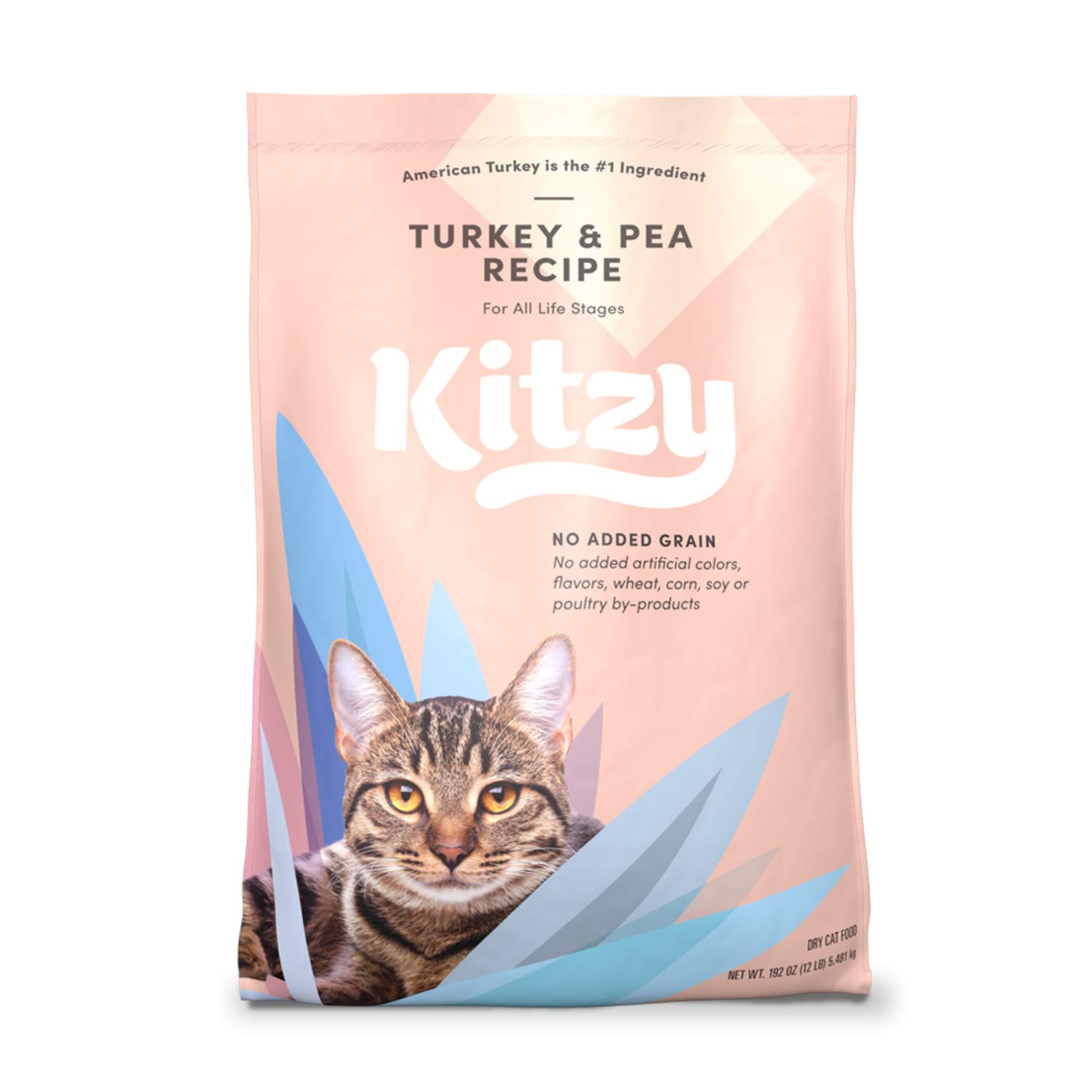 Amazon Brand - Kitzy Dry Cat Food, Turkey and Pea Recipe, Grain-Free (12 lb bag)