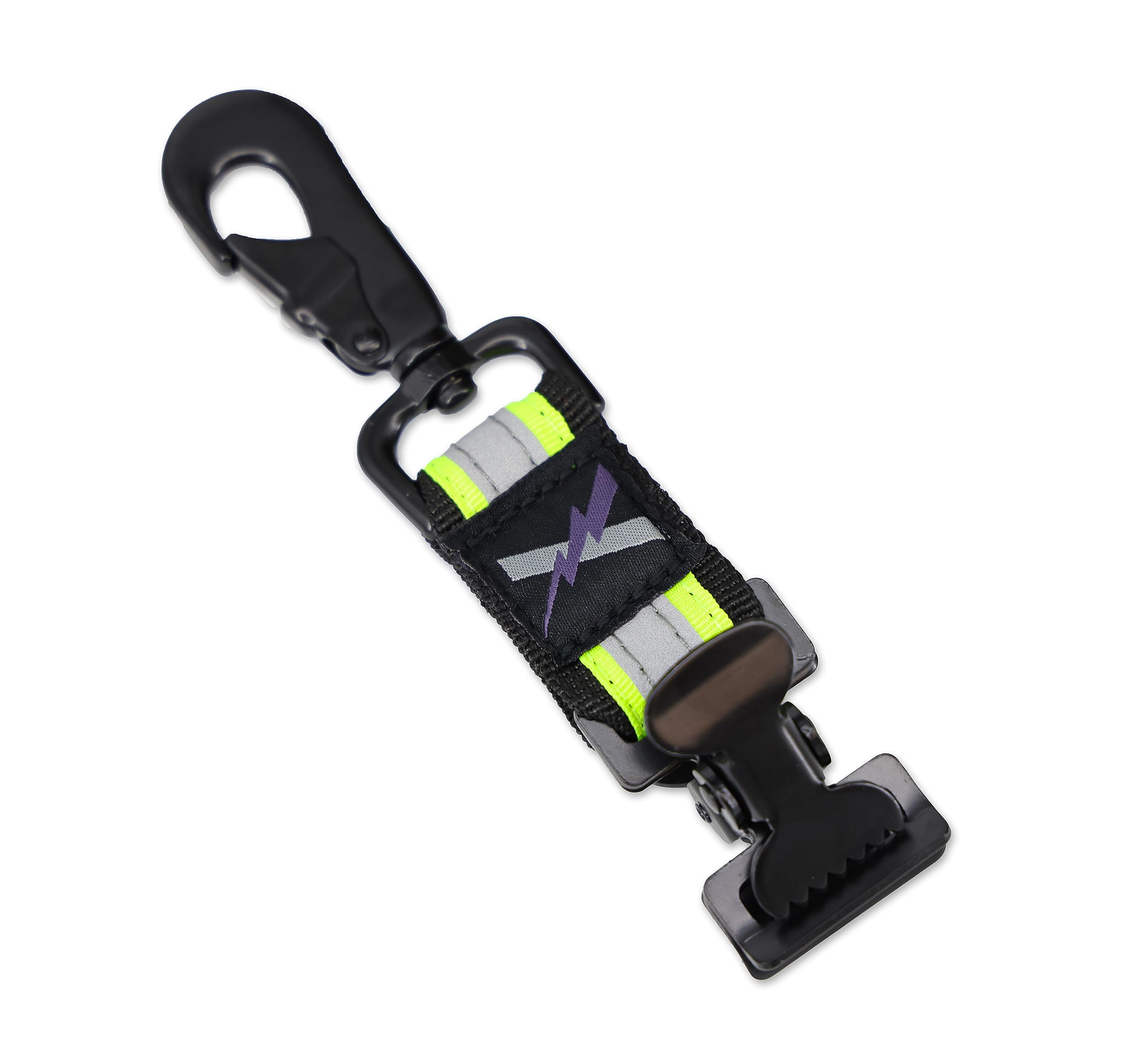 The Original Lightning X Reflective Firefighter Rescue Extrication Work Glove Strap w/Alligator Clip