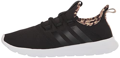 adidas womens Cloudfoam Pure 2.0 Running Shoe, Black/Black/Sandy Beige, 5.5 US