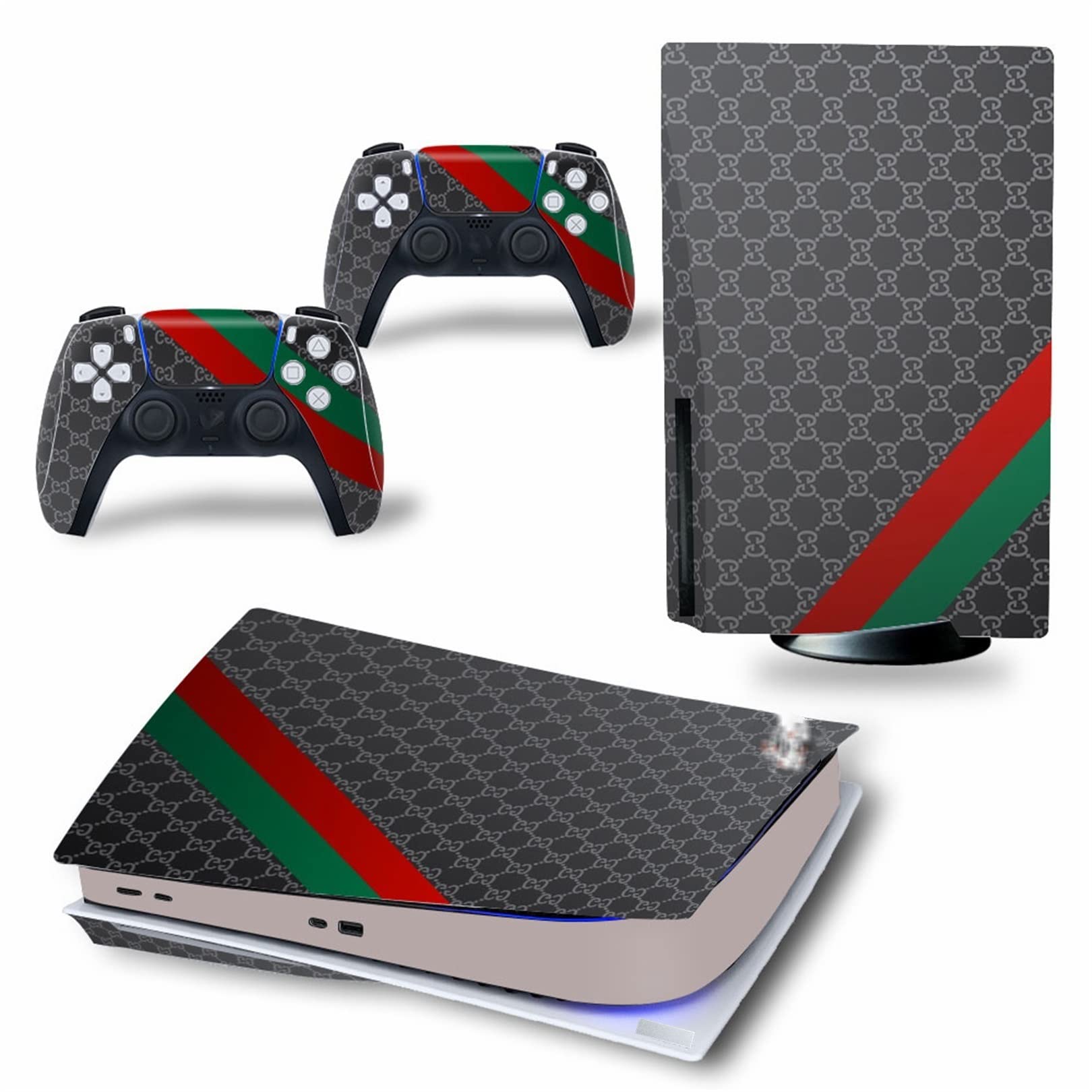 WREXIL LEEWEE for PS5 Skin Disc Edition & Digital Edition Console and Controller Vinyl Cover Skins Wraps Scratch Resistant, Compatible with for PS5 365751 No Foaming (Size : Digital Edition)